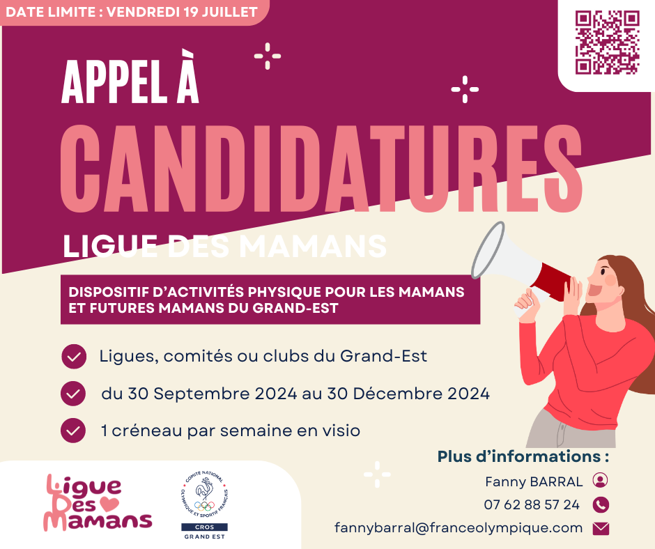 Appel à candidatures - LA LIGUE DES MAMANS
